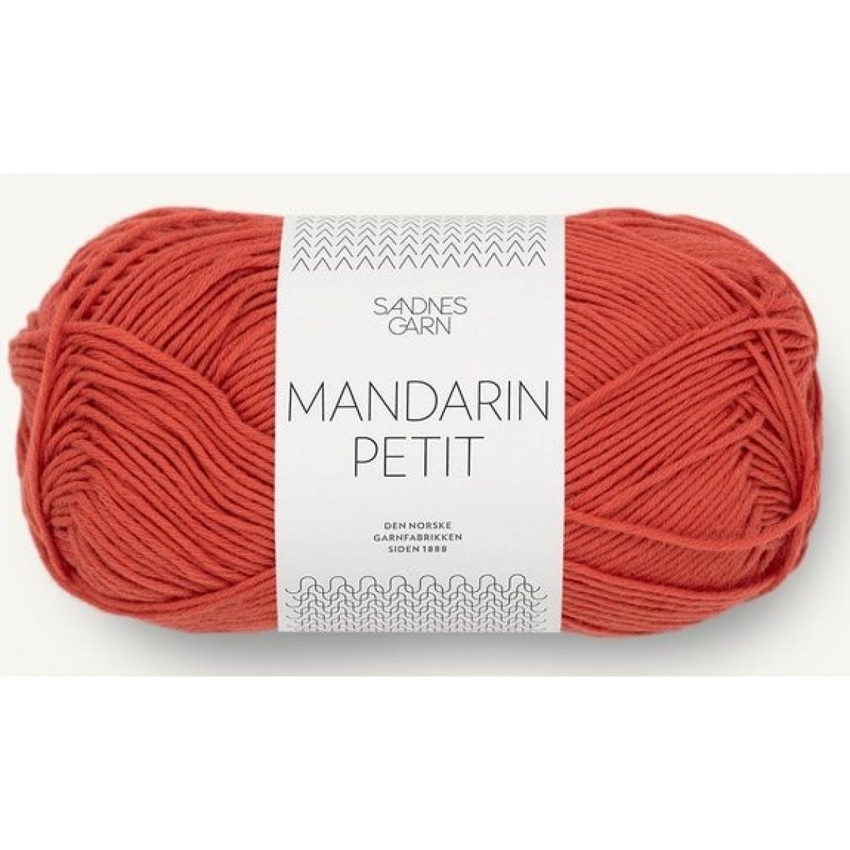 Mandarin petit, 100% bomuldsgarn fra Sandnes